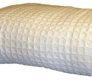 Santa Grace Honeycomb Thermal Waffle Blanket 100% Cotton Queen Ivory