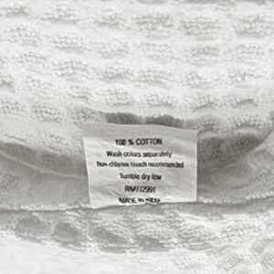 Santa Grace Honeycomb Thermal Waffle Blanket 100% Cotton Queen Ivory