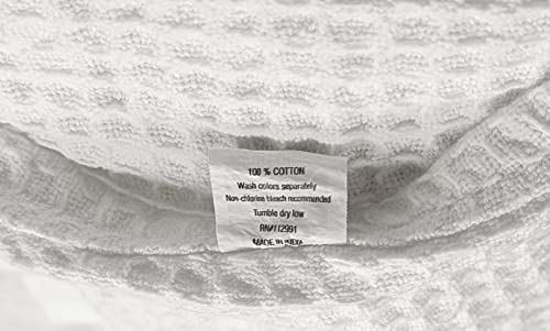 Santa Grace Honeycomb Thermal Waffle Blanket 100% Cotton Queen Ivory