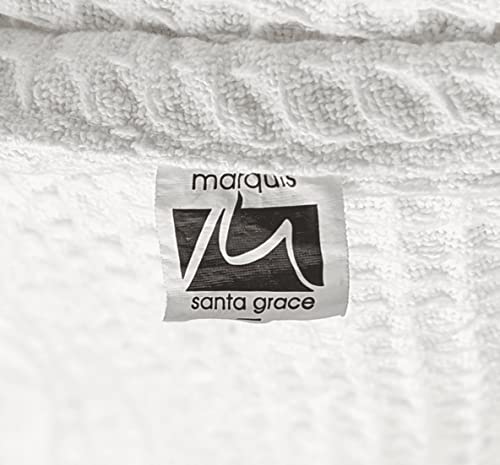 Santa Grace Honeycomb Thermal Waffle Blanket 100% Cotton Queen Ivory