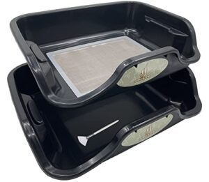 ablaze trim tray bin bud trimming pollen sieve sifter trimmer trays with 150 micron screen 1 pack