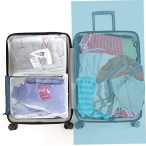 Calntshui Travel Waterproof Pouch Frosted Resealable Bag Plastic Zip-Lock Seal Clothes Bags for Clothes Garment School Trip