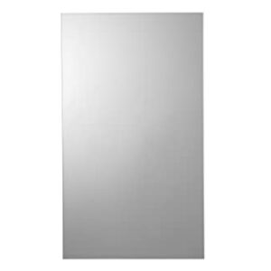 Croydex Mallard Single Door, Recessed or Surface Mount, Hang 'n' Lock Easy Installation Medicine Cabinet, 15W x 26H, Aluminum