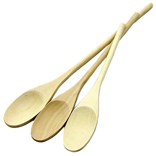 Chef Craft Select Maple Wooden Spoon Set, 10, 12, 14 inch, Natural