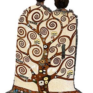 Pure Country Weavers Stoclet Frieze Blanket by Tree of Life - Gustav Klimt - Fine Art Gift Tapestry Throw Woven from Cotton - Made in The USA (72x54)