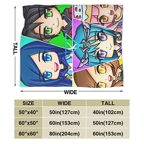 The Krew Its-Funneh All Protagonists Blankets Super Soft Warm Faux Fur Throw Blanket -Ultra-Soft Micro Fleece Blanket Twin, Warm, Lightweight, Pet-Friendly, Throw For Home Bed, Sofa & Dorm