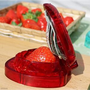 Strawberry Slicer Kitchen Gadget Fruit Cutter - Boiled Egg Slicer for Hard Boiled Eggs Slicer Stainless Steel Wire - Avocado Slicer Tool Tomato Slicer Stainless Steel Food Chopper Fruit Shape Cutters