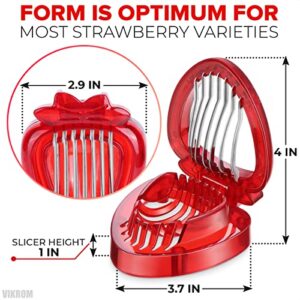 Strawberry Slicer Kitchen Gadget Fruit Cutter - Boiled Egg Slicer for Hard Boiled Eggs Slicer Stainless Steel Wire - Avocado Slicer Tool Tomato Slicer Stainless Steel Food Chopper Fruit Shape Cutters