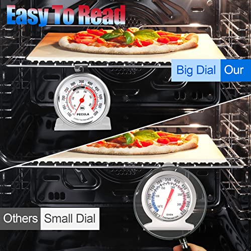 Oven Thermometer 50-300°C/100-600°F, Oven Baking Chef Thermometer Instant Read Stainless Steel Thermometer Kitchen Cooking Thermometer, Oven Temperature Gauge