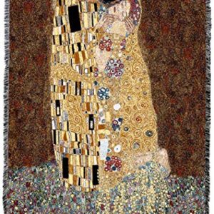 Pure Country Weavers The Kiss Blanket XL by Gustav Klimt - Fine Art Gift Tapestry Throw Woven from Cotton - Made in The USA (82x62)