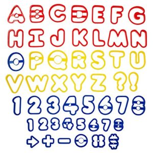 wilton alphabet and number cookie cutter set