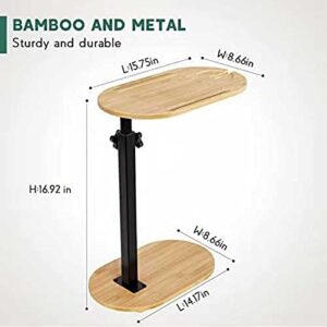 Bathtub Tray, Bamboo Bath Tray, Freestanding Bath Caddy Tray for Tub Against Wall, Adjustable Height, for Couples Wedding Gifts for Her Mom