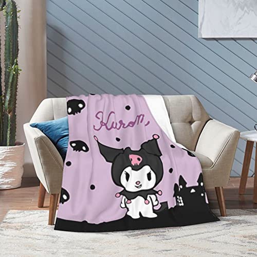 2PCS 60x50 inches Cute Blanket Soft Throw Blanket-Fluffy, Warm, Comfy, Plush Pillow Covers 18 * 18inch