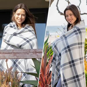 ANDORRA Wearable Ponchos Wrap, Poncho Blanket for Women, Sherpa Lined Cape Blankets, Womens Cozy Blanket with Snaps, Comfy Blanket Hoodie Comfy Blankets, Grey