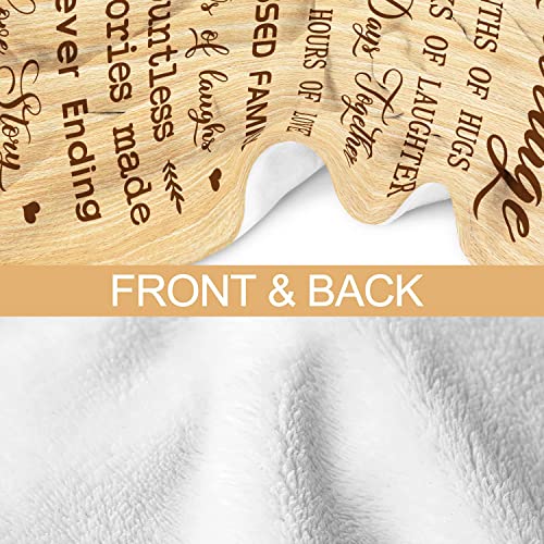 Basiole 55th Anniversary Wedding Gifts for Couple, 55th Anniversary Blanket, Best 55 Anniversary for Husband Wife Parents Gifts, Gift for 55 Years of Marriage Decor Throw Blankets 50"X60"