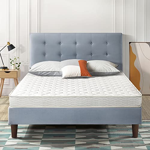 Best Price Mattress 6 Inch Tight Top Innerspring Mattress - Comfort Foam Top with Bonnell Spring Base, CertiPUR-US Certified Foam, Full, White