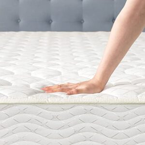 Best Price Mattress 6 Inch Tight Top Innerspring Mattress - Comfort Foam Top with Bonnell Spring Base, CertiPUR-US Certified Foam, Full, White