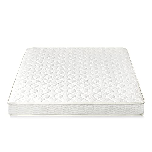 Best Price Mattress 6 Inch Tight Top Innerspring Mattress - Comfort Foam Top with Bonnell Spring Base, CertiPUR-US Certified Foam, Full, White