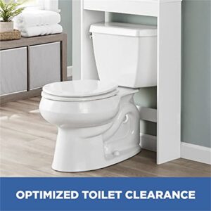 White 23 in. W Bathroom Space Saver Cabinet with 3 Fixed Shelves, Over The Toilet Storage