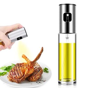 oil sprayer for cooking, 100ml olive oil dispenser, cooking oil spray bottle, vinegar soy sauce dispenser, oil mister for air fryer kitchen gadgets accessories, for cooking baking roasting frying use