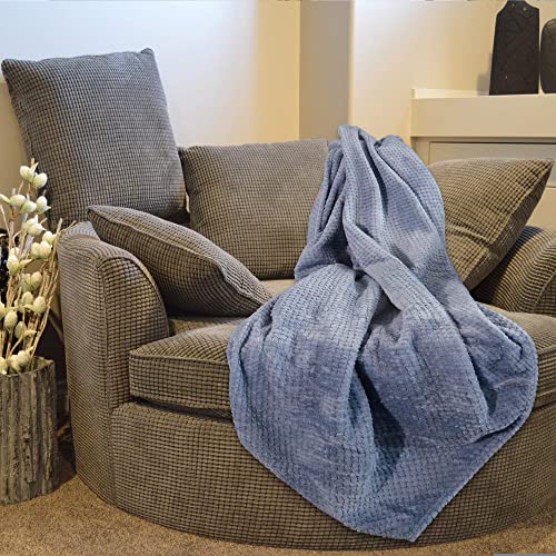 Tronssien Fleece Throw Blankets Super Soft Flannel Cozy Blankets Washable Lightweight Fuzzy Blanket for Couch Sofa Bed Office Throw Size Warm Plush Blankets for All Season (50'x 60')