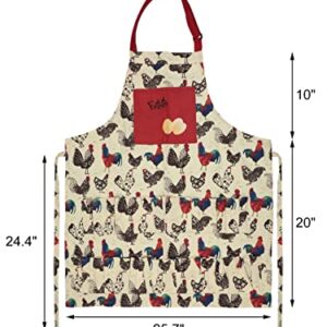 Foxyoo Egg Apron for Fresh Eggs,Egg Collecting Apron with 14 Deep Pockets,Chicken Egg Apron for Women,Egg Baskets Holder Apron-Full Body Style