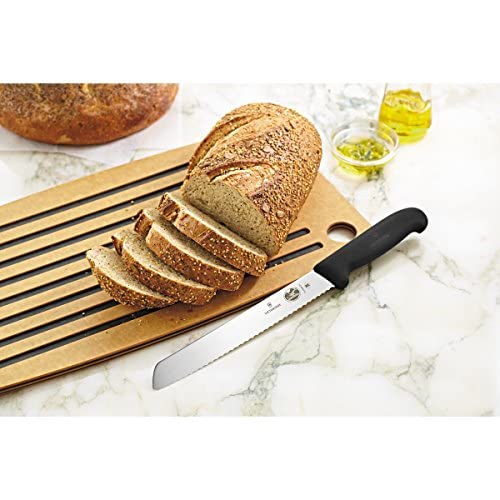 Victorinox Fibrox 8-Inch Serrated Bread Knife with Black Handle