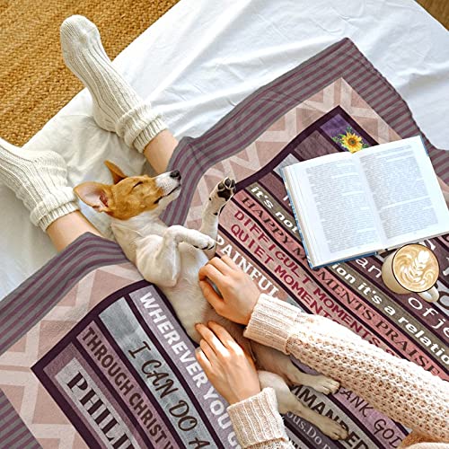 Cobakuey Christian Gifts for Women Men Blanket 60"X 50" - Christian Religious Inspirational Gifts,Jesus Religious Love Christ Spiritual Faith Blanket for Women,Mother's Day Appreciation Gift