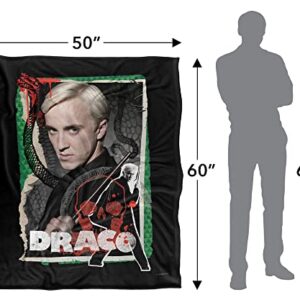 Harry Potter Draco Malfoy Photo Collage Officially Licensed Silky Touch Super Soft Throw Blanket 50" x 60"