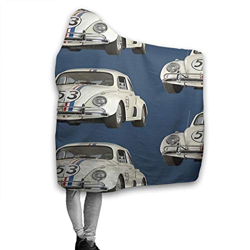 Hooded Blanket Herbie The Beetle Car Rides Again Comfortable Throw Blankets Suitable for Sofa Blankets for Adults and Children, Bed Blankets 60" X50