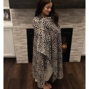 GRACED SOFT LUXURIES Throw Blanket Fleece Minky Microfiber Soft Throw (Leopard, Throw 50" x 60")