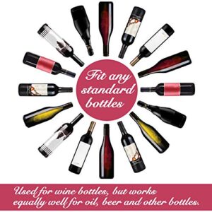 Farielyn-X 10 Funny Wine Bottle Stoppers and Gift Box, Cute Silicone Reusable Caps Bottle Sealers with a Funny Saying for Wine Beverage and Beer Bottles(Five Colors)