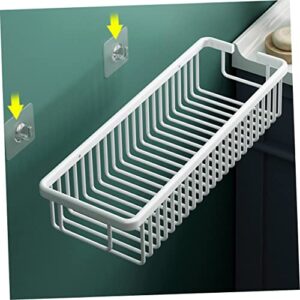 Hemoton Mount Toilet Metal Gel Bathroom Shampoo Conditioner Drilling Tote Bottle Punch-free Basket Wall-mounted Room Wash Portable Kitchen Living Organizer Drain Space Shower Holder