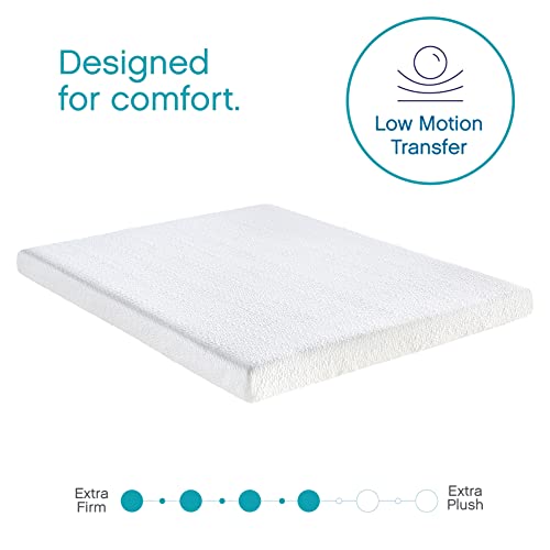 Classic Brands 4.5-Inch Cool Gel Memory Foam Replacement Mattress for Sleeper Sofa Bed Twin, Plush