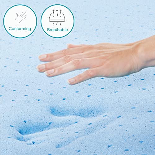 Classic Brands 4.5-Inch Cool Gel Memory Foam Replacement Mattress for Sleeper Sofa Bed Twin, Plush