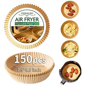 air fryer disposable paper liner -150pcs parchment paper baking-oil-proof water-proof,parchment paper liners air fryer rounds-cooking baking paper air fryer(150pcs-6.3inch)