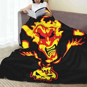 Insane Hip Clown Hop Posse Throw Blankets Flannel Blanket Lightweight Throw Blanket for Couch Bed Soft Warm Cozy 80"x60"