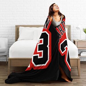 Basketball Number 23 Jordan Flannel Abstract Throw Blanket, Super Soft Fleece Decorative Blanket, Sofa Bed Microfiber Blanket