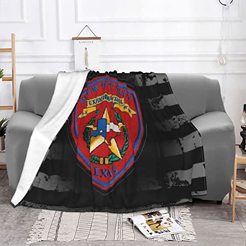 Texas Highway Patrol Throw Blanket Ultra-Soft Micro Fleece Blanket Cozy Warm Suitable for Living Rooms Sofa 80"X60"