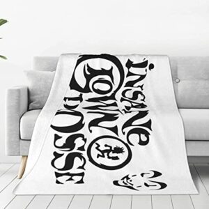 insane hip clown hop posse throw blankets flannel blanket lightweight throw blanket for couch bed soft warm cozy 80"x60"