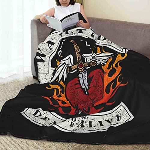 Bon Rock Band Jovi Throw Blankets Flannel Blanket Lightweight Throw Blanket for Couch Bed Soft Warm Cozy 60"x50"