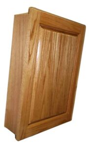 wallmount oak medicine cabinet