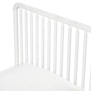 DaVinci Jenny Lind Twin-Bed with Wood Spindle Posts in White-Mattress Support Slats Included