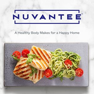 Nuvantee Spiralizer for Veggies - Zucchini Noodle Maker Slicer w/ 5 Blade Cutter Attachments - Vegetable Spiralizer for Cucumber Slicer, Curly Fries, Zoodles, Potato, Squash & Spaghetti