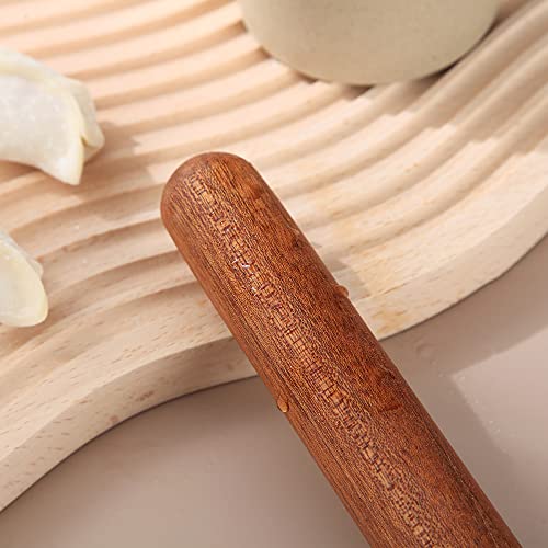 Kyraton Rolling Pin for Baking, Wood Dough French Rolling Pins Pizza Dough Roller, Dumpling Pin Pie Cookie Rolling Pins (7.9-Inch)