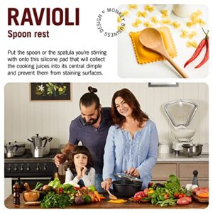 Ravioli-Shaped Spoon Rest | Spoon Rest for Kitchen Counter | Cool Kitchen Gadgets & Cute Kitchen Accessories | from a Collection of Different Pasta-Shaped Unique Kitchen Gadgets | by Monkey Business