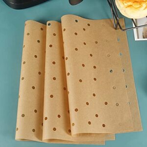 BYKITCHEN Air Fryer Oven Liners, 11x12 Inches, Nonstick Unbleached Rectangular Air Fryer Parchment Paper for Ninja Foodi Air Fryer Toaster Ovens, XL Air Fryer, Dehydrator and More (Set of 100)