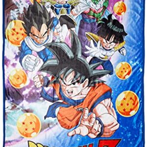 Dragon Ball Z GE-57756 Group Galaxy Polyester Throw Blanket, 46 x 60"