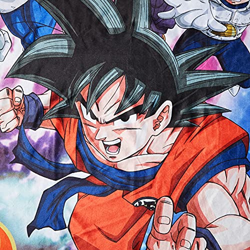 Dragon Ball Z GE-57756 Group Galaxy Polyester Throw Blanket, 46 x 60"