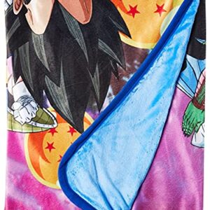 Dragon Ball Z GE-57756 Group Galaxy Polyester Throw Blanket, 46 x 60"